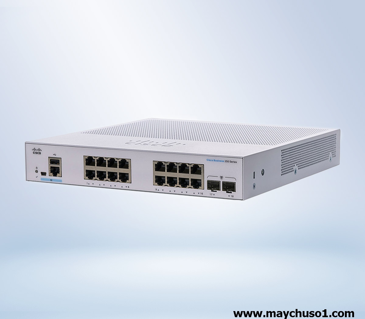 Thiết bị mạng switch Cisco 16-port SFP CBS250-16T-2G-EU